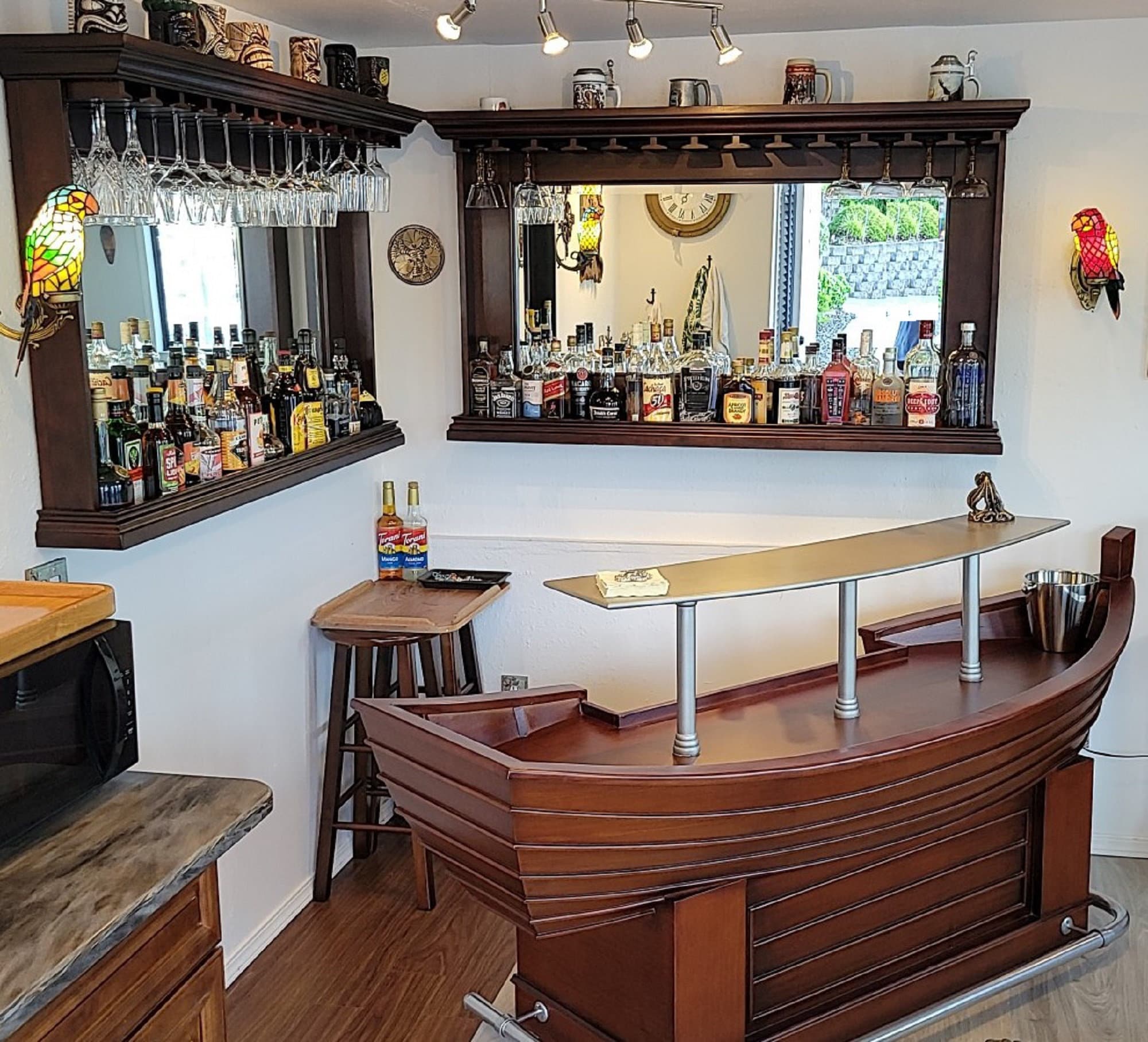 Rare Mahogany Pirate Ship Boat Cocktail Bar – Bar WNL56 - Etsy