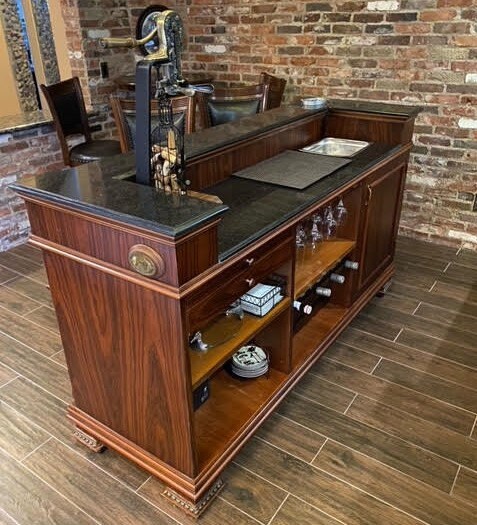 Neoclassical Home Bar With a Golden Touch - Bar WNL105 - Etsy