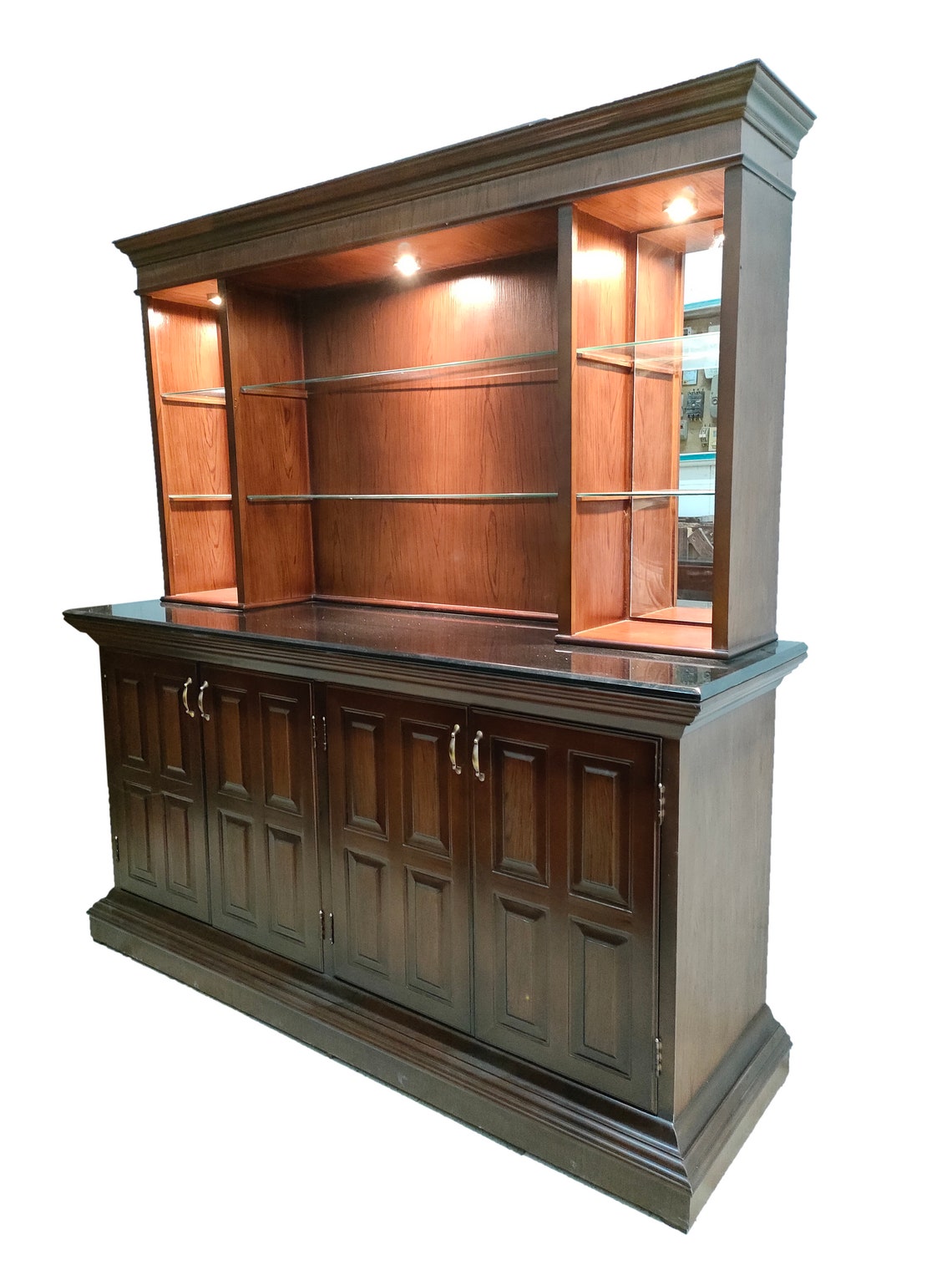 Contemporary Walnut Bar With Overhang – WNL123 - Etsy
