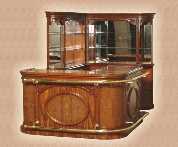 5.5 Ft European Home Bar With Marble Top Bar Set Furniture - Etsy