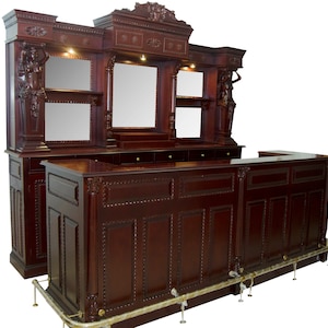 Western-style Custom Mahogany Saloon Pub Bar – WNL53 - Etsy