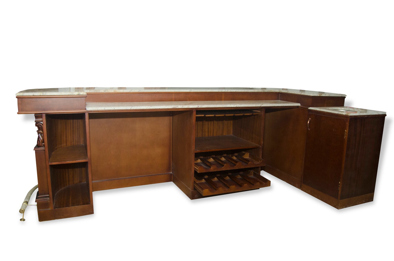 Wooden Bar Set With Overhang and Sink Side Unit – Bar WNL64 - Etsy
