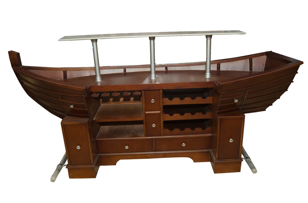 Rare Mahogany Pirate Ship Boat Cocktail Bar – Bar WNL56 - Etsy