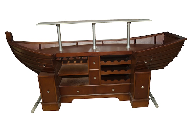 Rare Mahogany Pirate Ship Boat Cocktail Bar – Bar WNL56 - Etsy