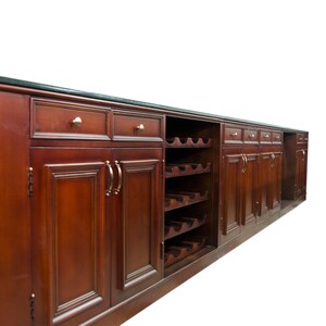 18 Ft Traditional Bar Set With Glass Doors – WNL118 - Etsy