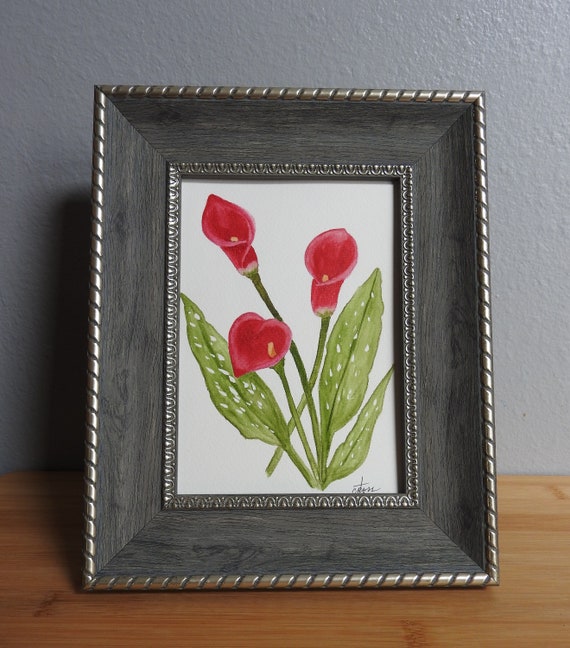 Hand Painted Note Card Original Watercolor Greeting Card - Etsy