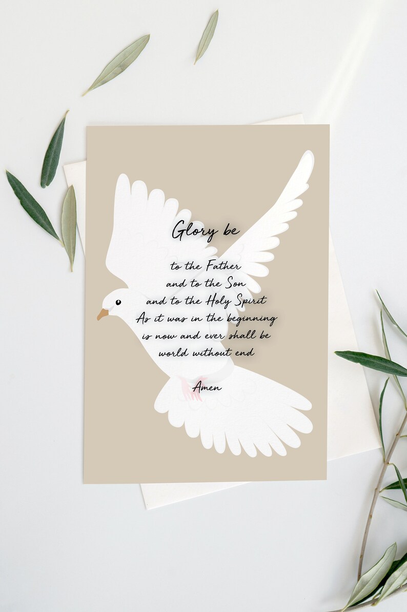 Glory Be Prayer INSTANT DOWNLOAD Catholic Prayer Text - Etsy