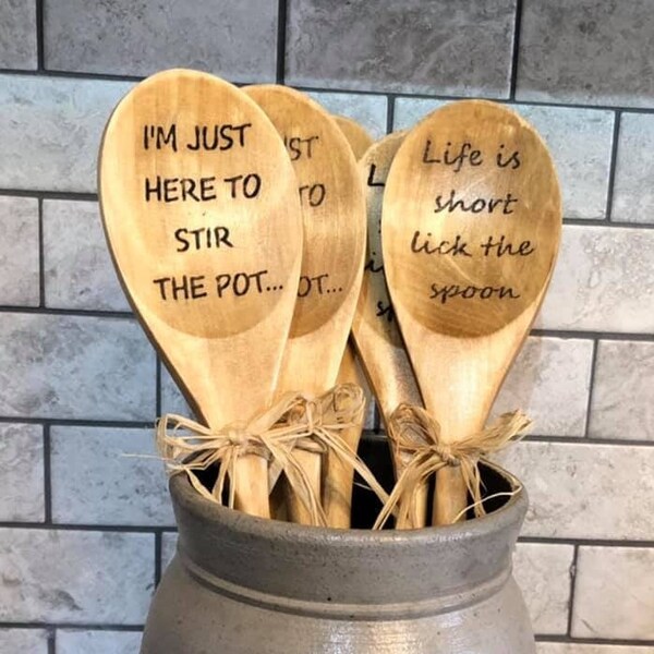 Custom Wooden Spoon - Etsy