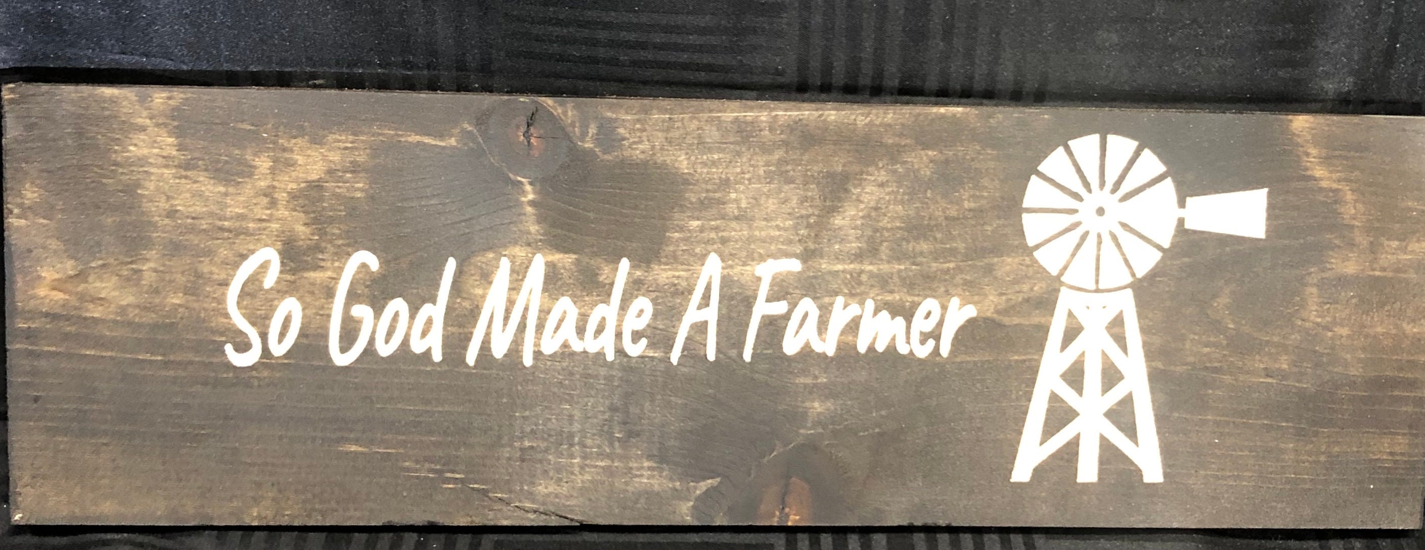 God Made A Farmer Sign, Rustic Decor, Farmhouse, Carved, Custom - Etsy