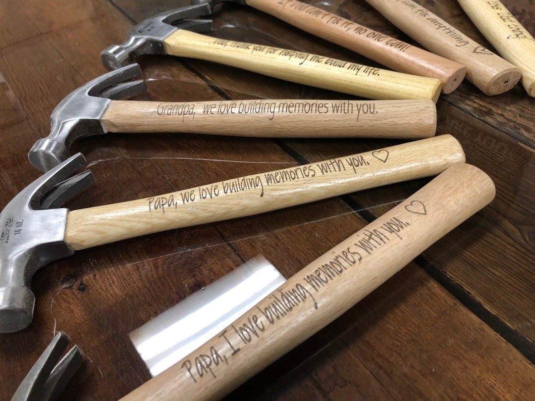 Custom Laser Engraved Hammers Fathers Day Gift Hammers for Gift ...