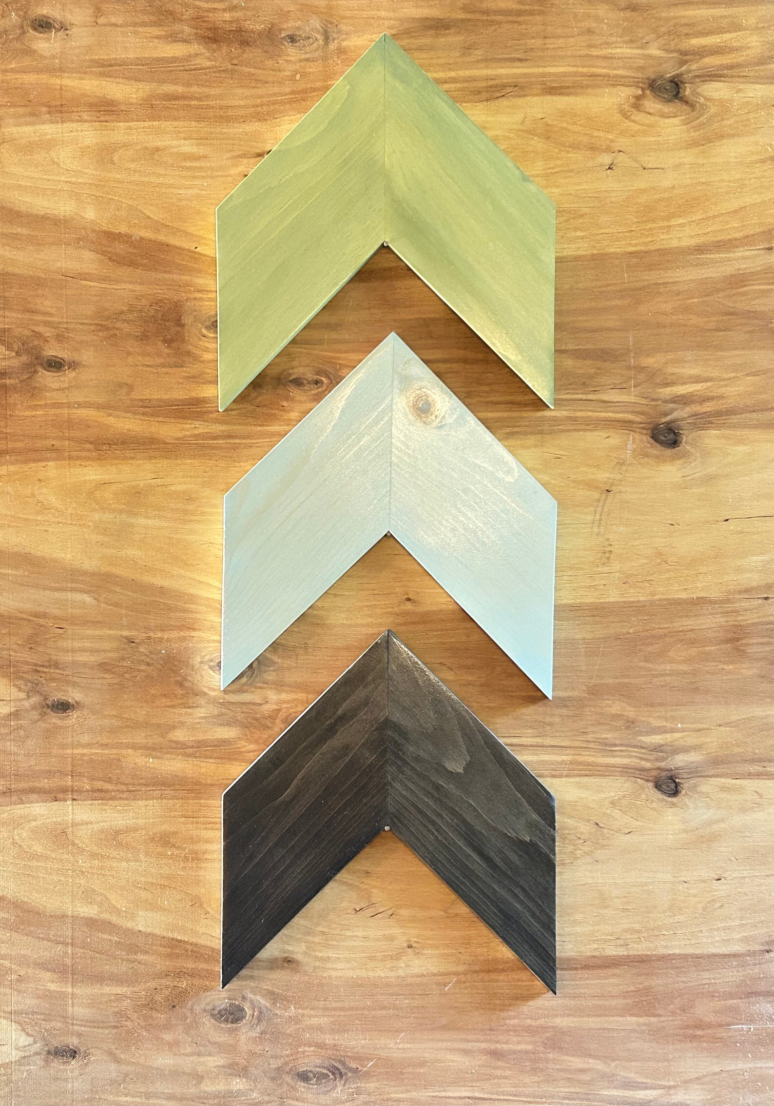 3 Piece Wall Art Rustic Chevron Piece Set, Arrow, Home Decor, Wooden ...