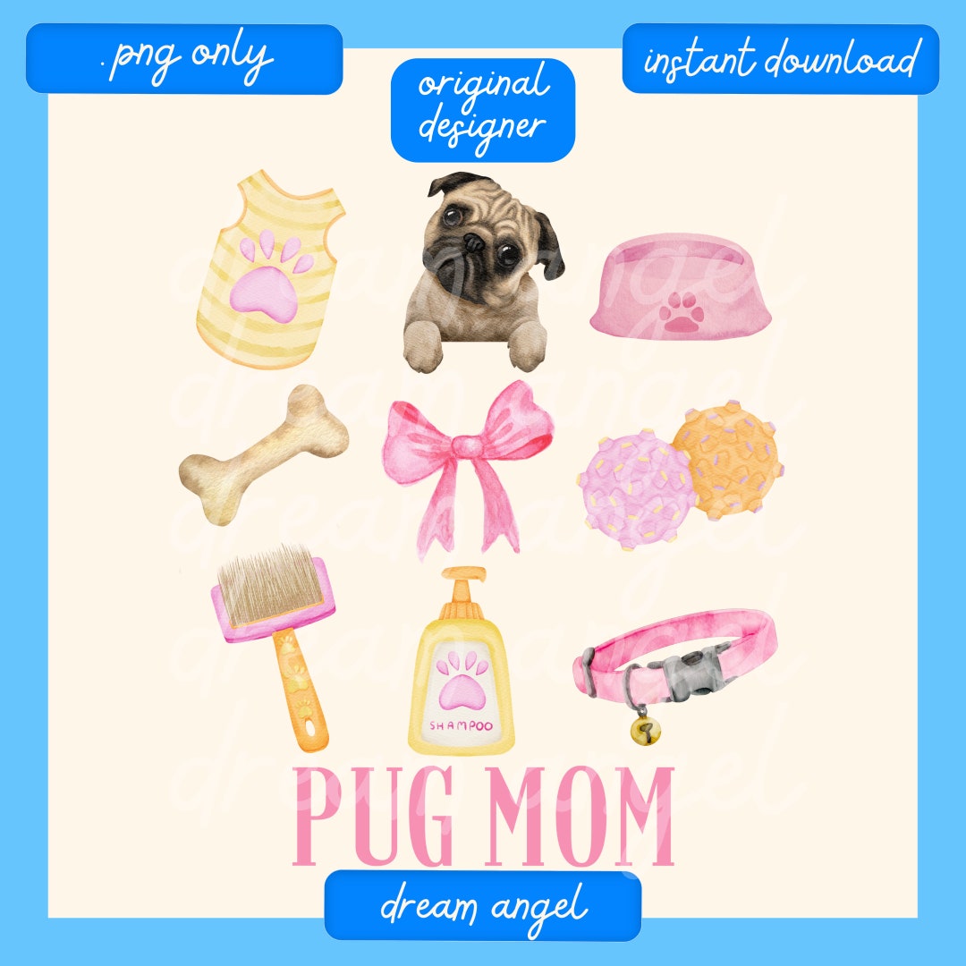 Pug Png Coquette Aesthetic Pug Social Club Dog Mom Mama Pug Lover ...