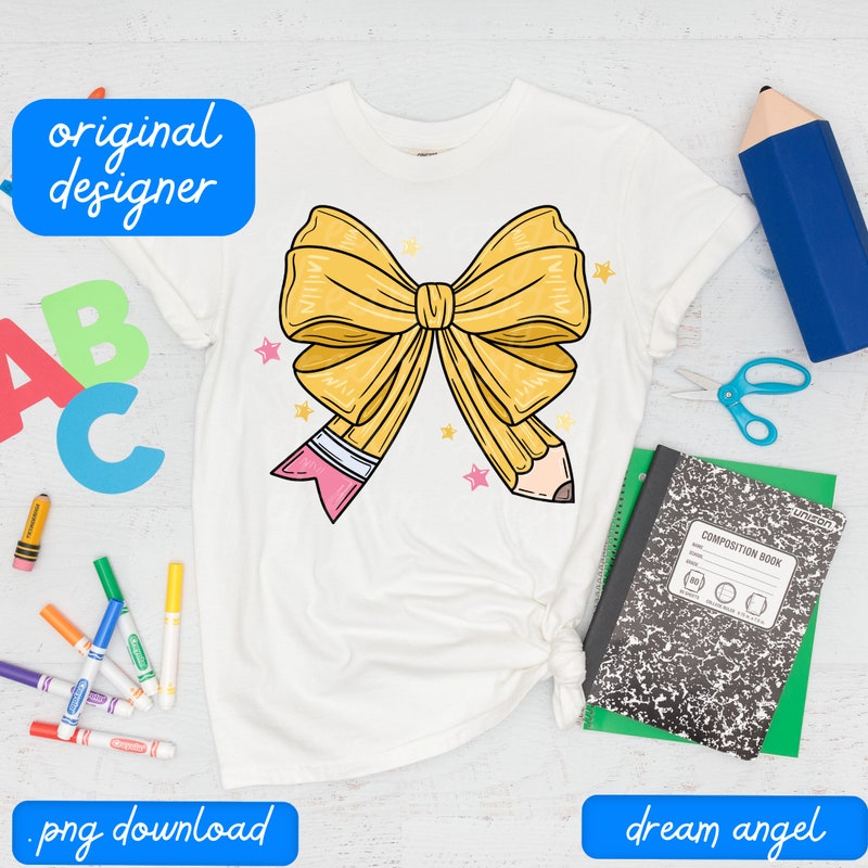 Coquette Bow Pencil Png - Etsy
