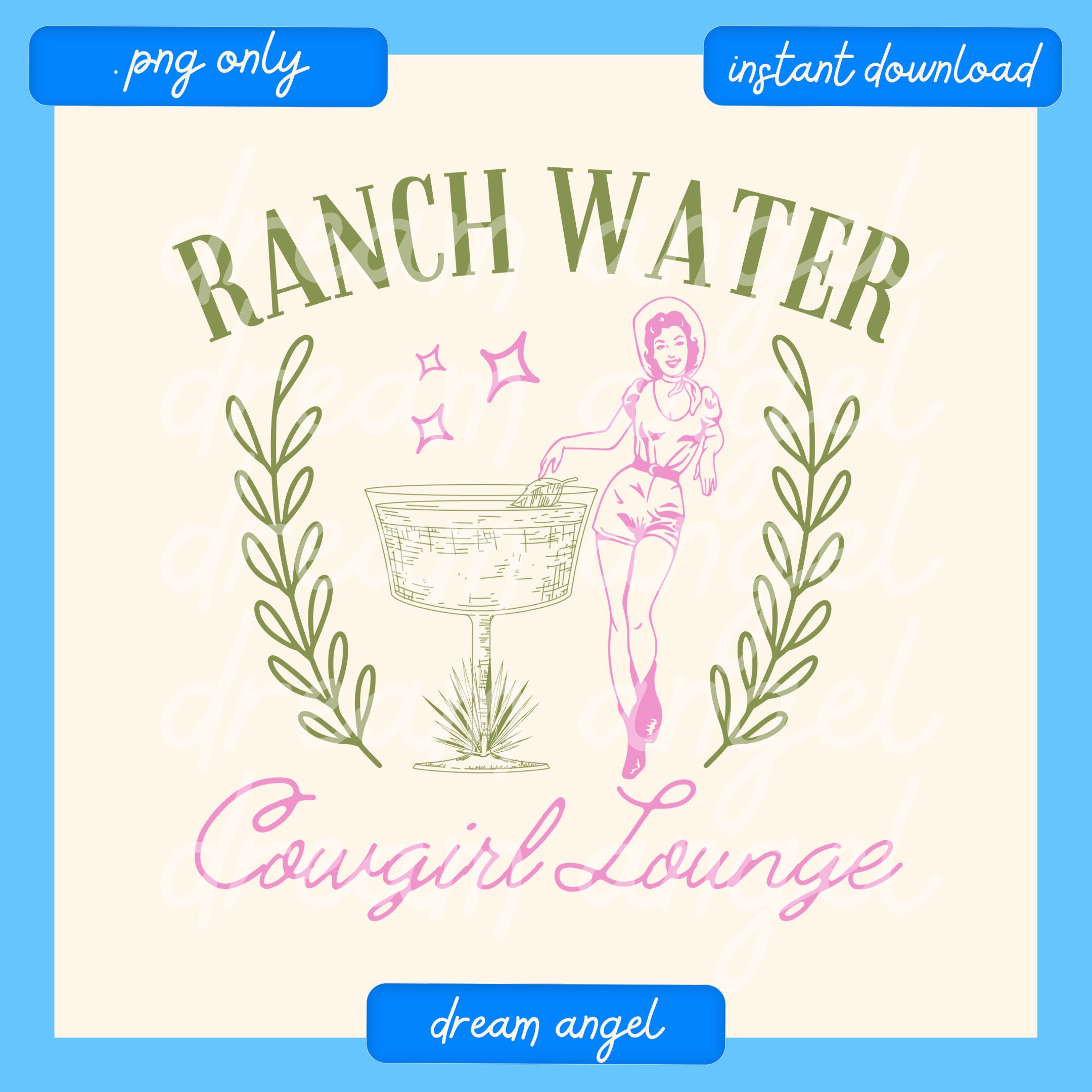 Ranch Water Png Wester Cowgirl Summer Cocktail Lounge Social Babes Girl ...