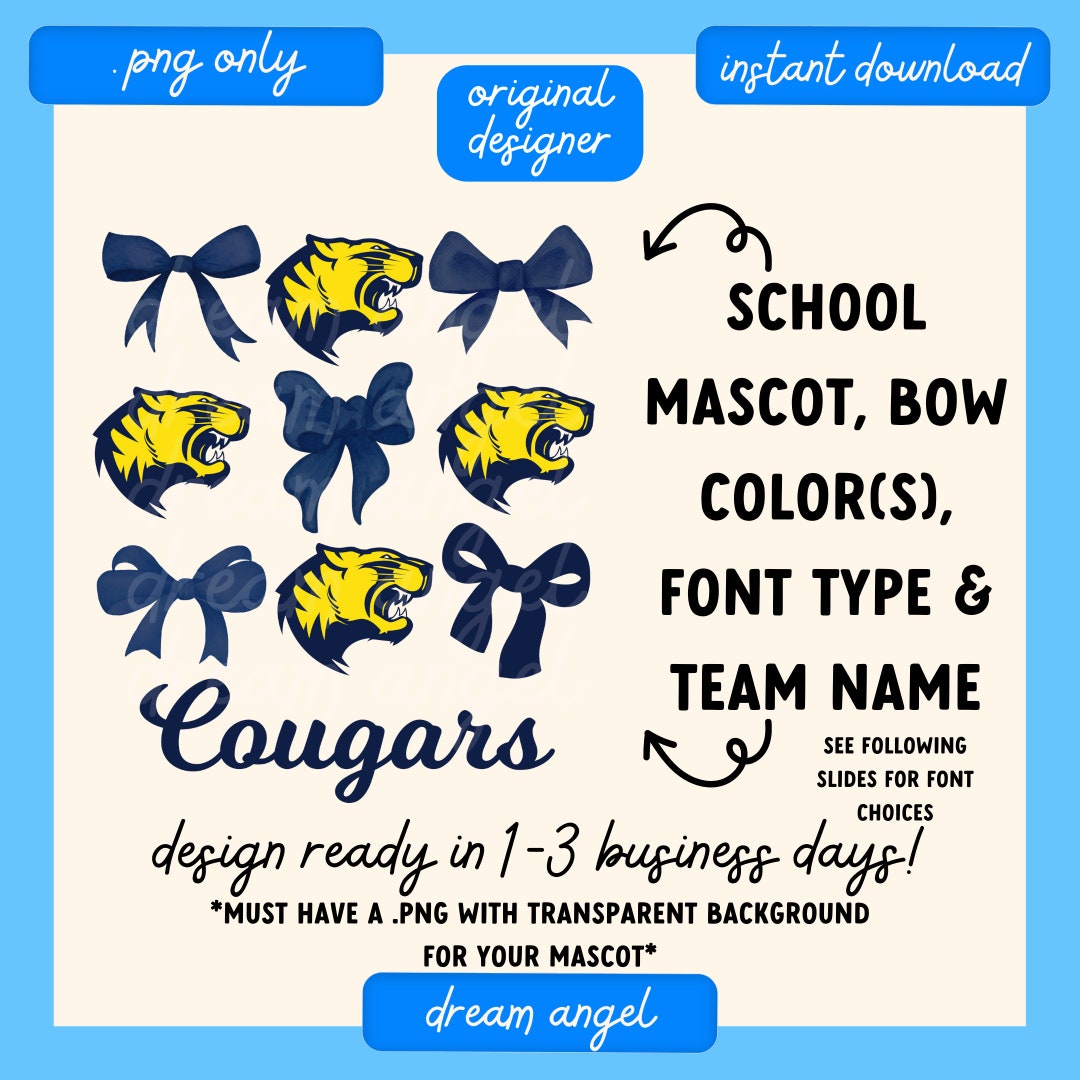 Custom School Mascot Png Design School Team Spirit Week Coquette Team ...
