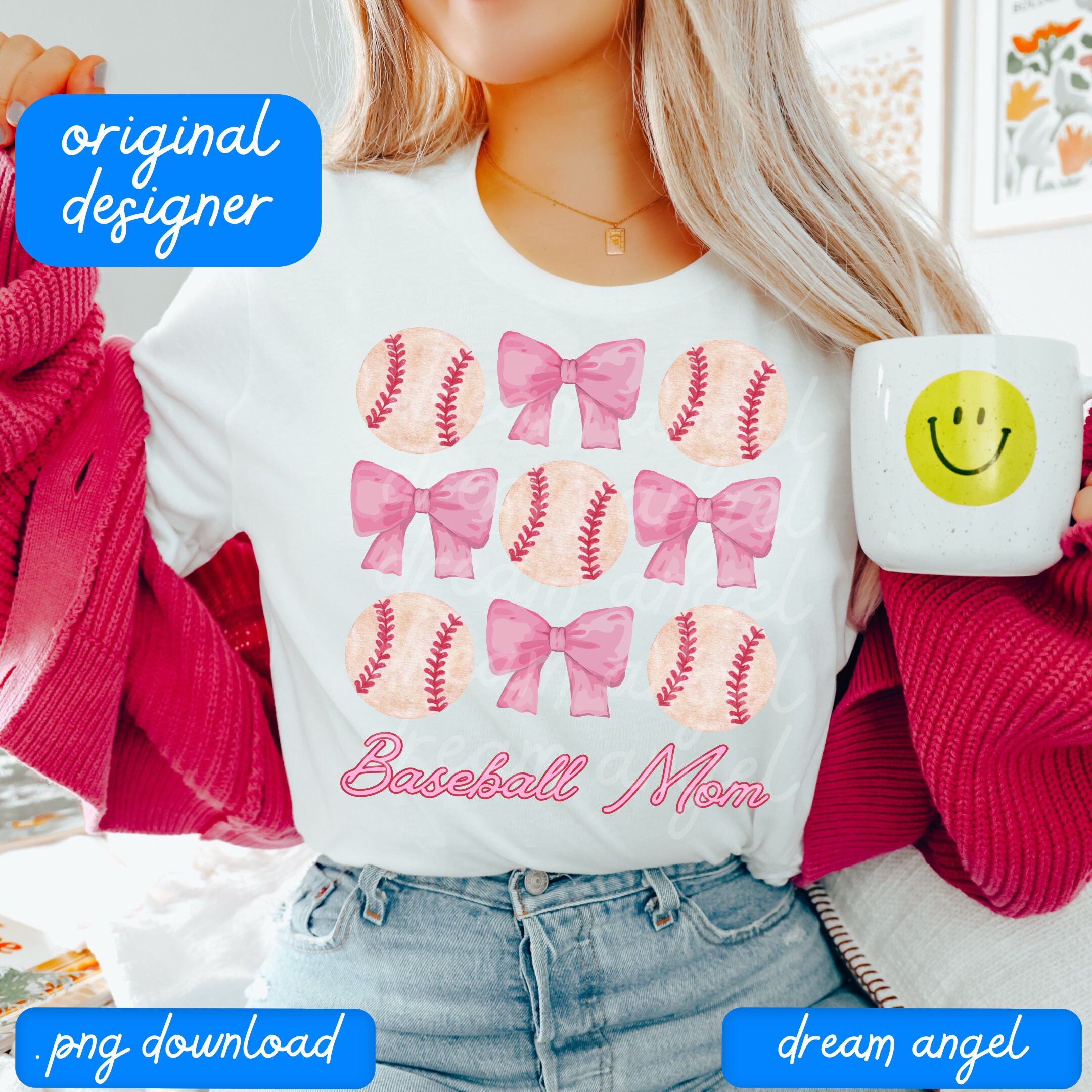 Baseball Mom Png Coquette Aesthetic Preppy Gameday Sports Design Trendy ...