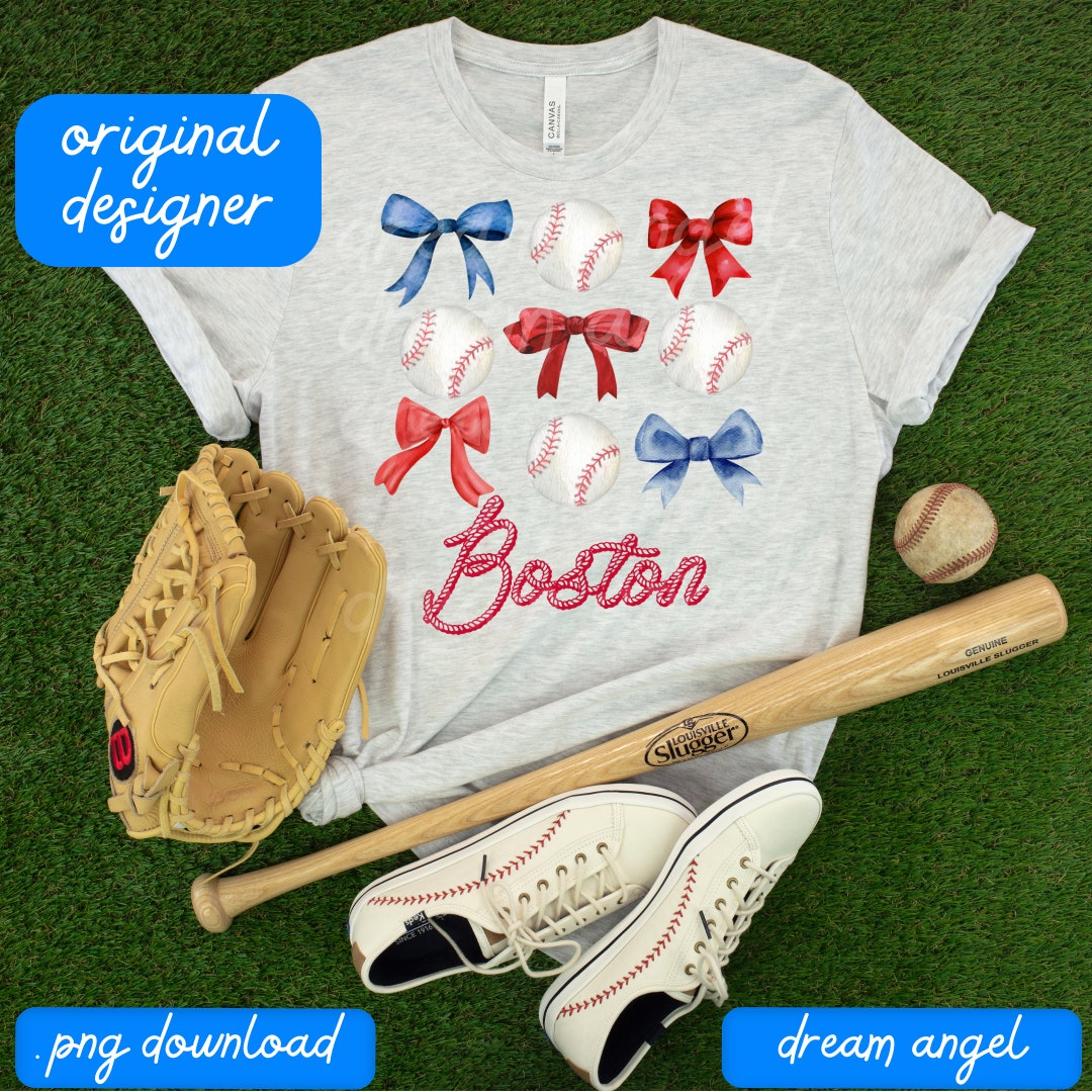 Boston Baseball Png Baseball and Bows Georgia Game Day Sidelines Era ...