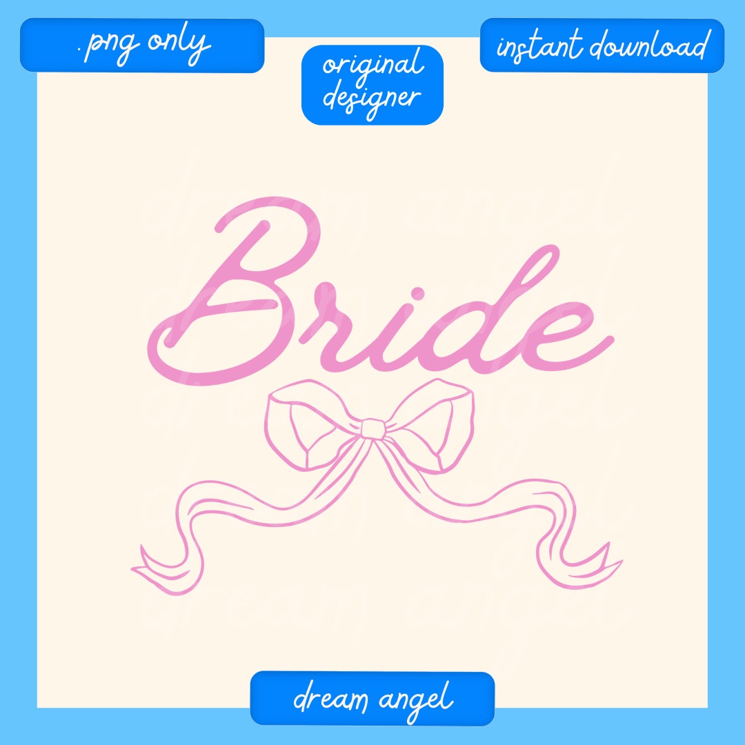 Coquette Bride Png Aesthetic Bridal Party Bachelorette Social Club Soft ...