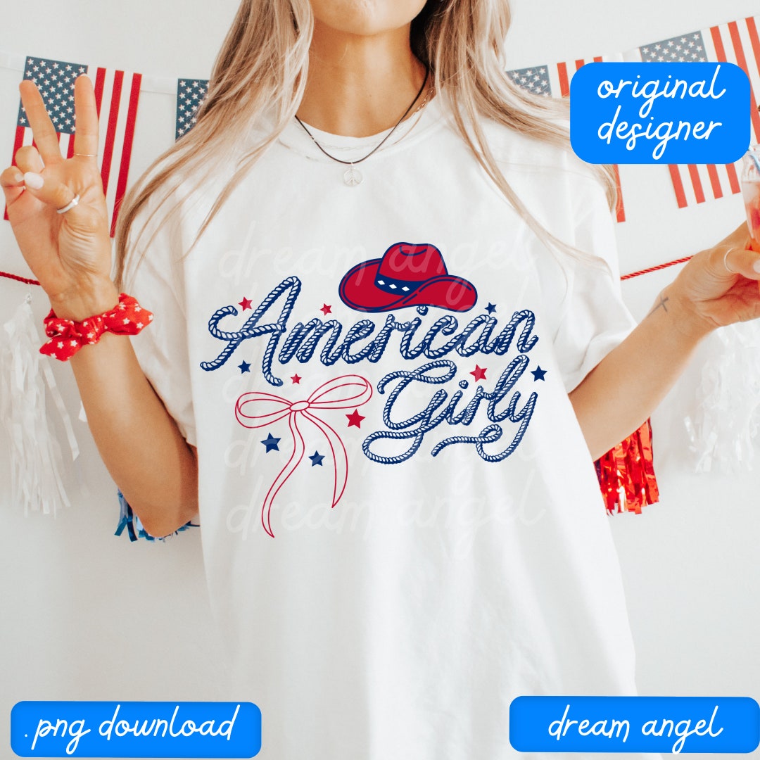 Coquette Png 4th of July American Girly Shirt Design Coquette Cowgirl ...