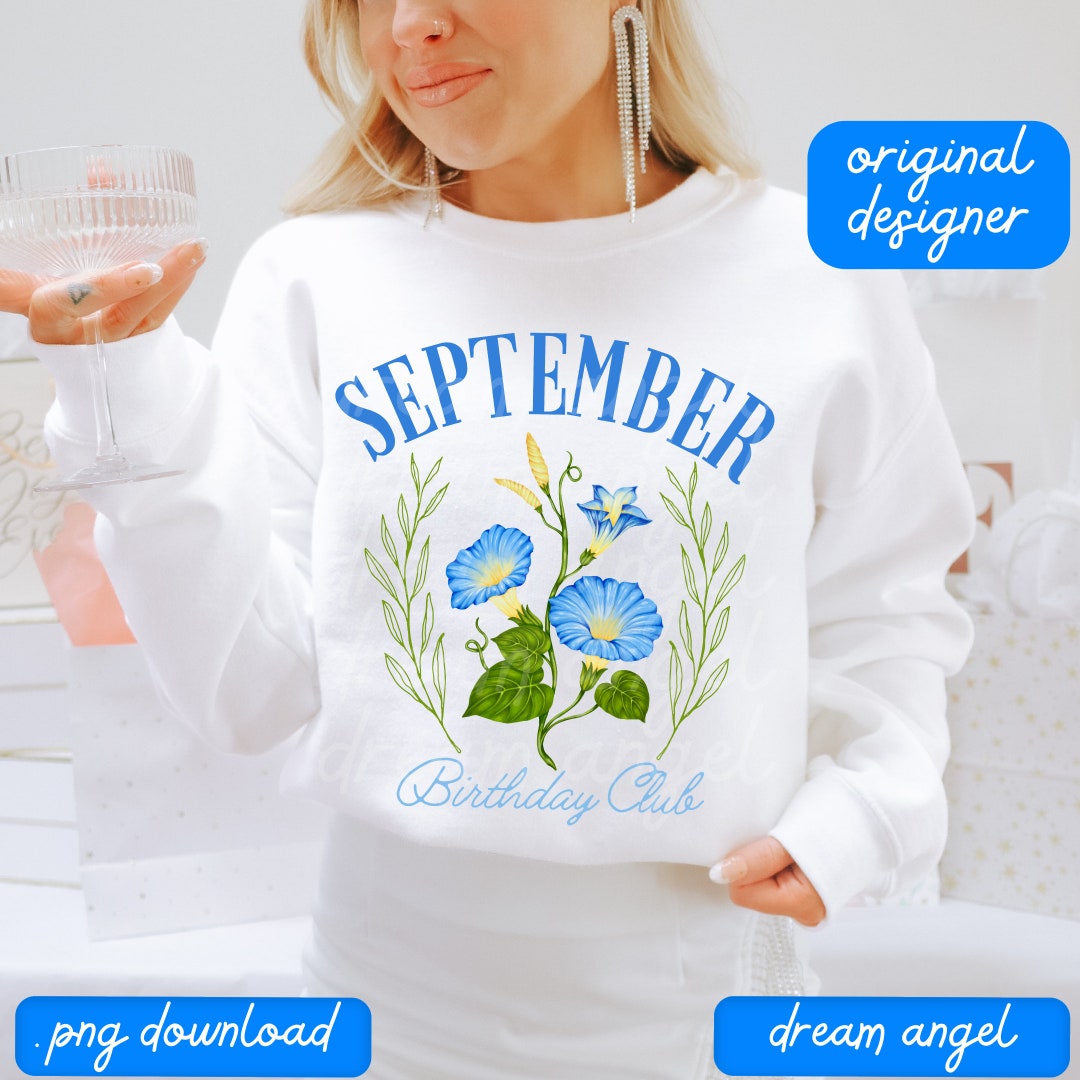 Birthday Club Png September Birth Month Flower Birthday Social Club ...