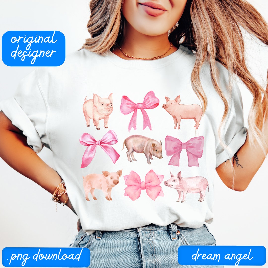 Pig Png Coquette Bows Aesthetic Horse Stable Pig Chicken Cow Duck ...