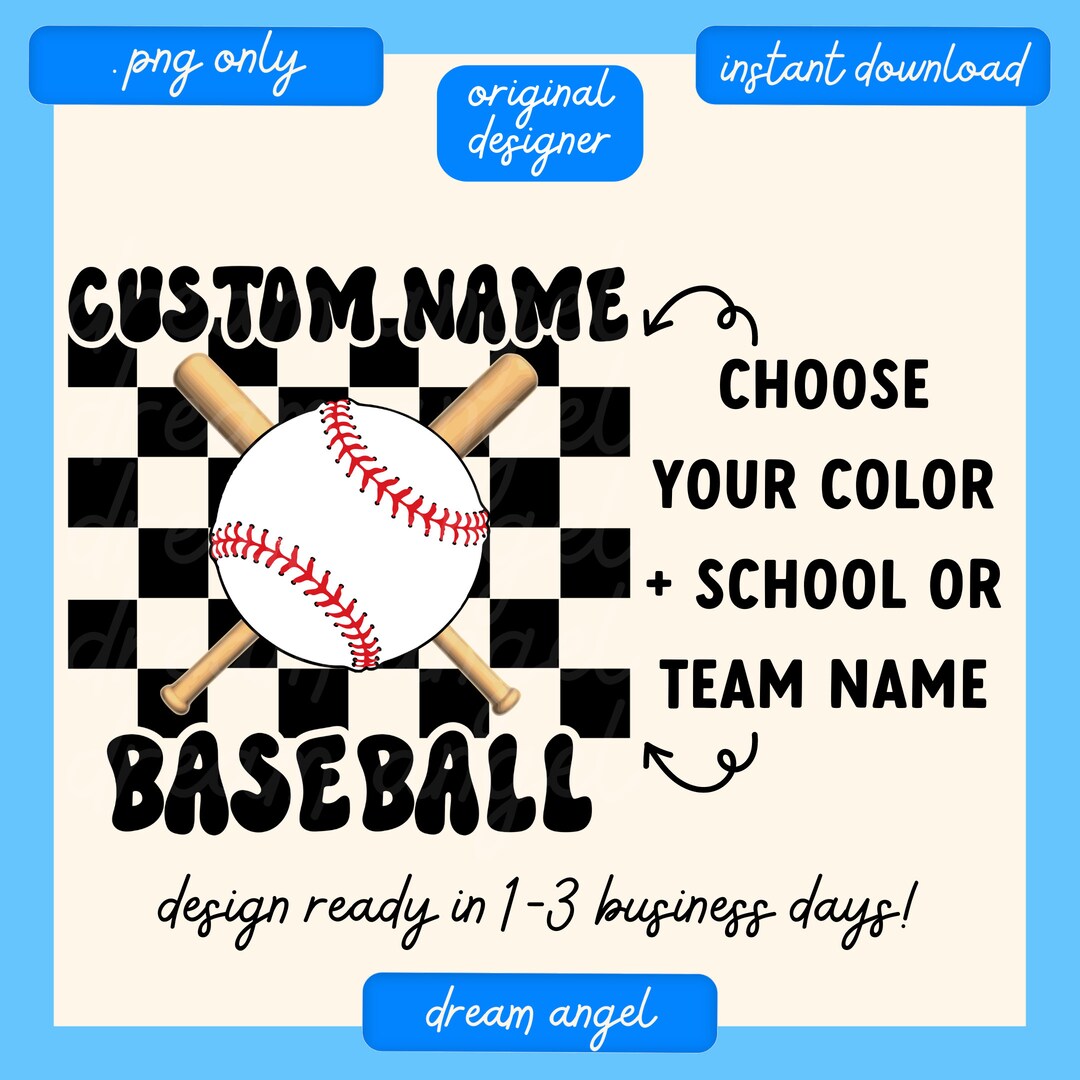 Custom Baseball Png Personalized Baseball Team Shirt Design Gameday ...