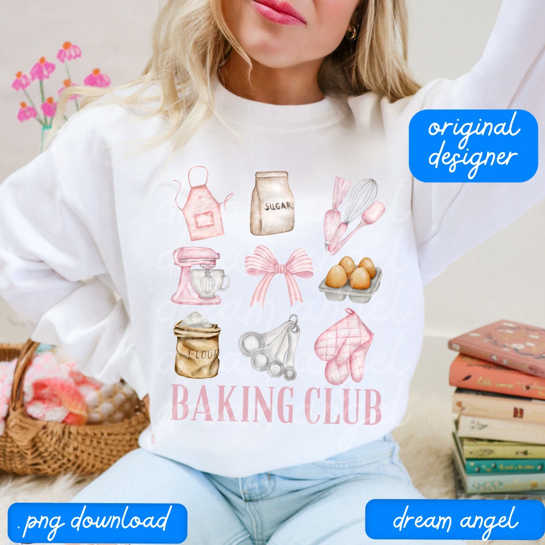 Baker Png Aesthetic Baking Girls Club Watercolor Kitchen Doodle Bakers ...