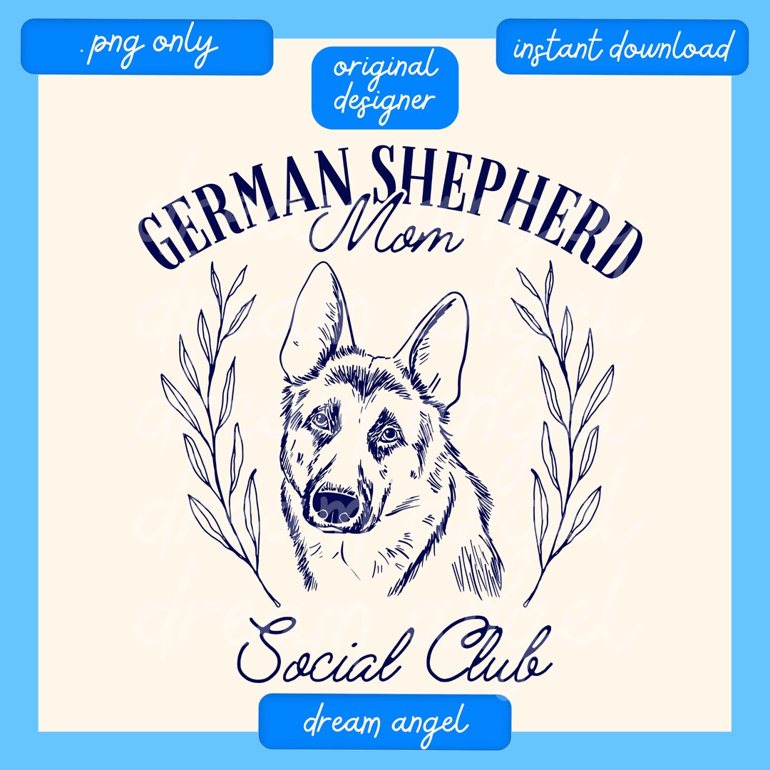 German shepherd png coquette aesthetic german shepherd social club mom ...
