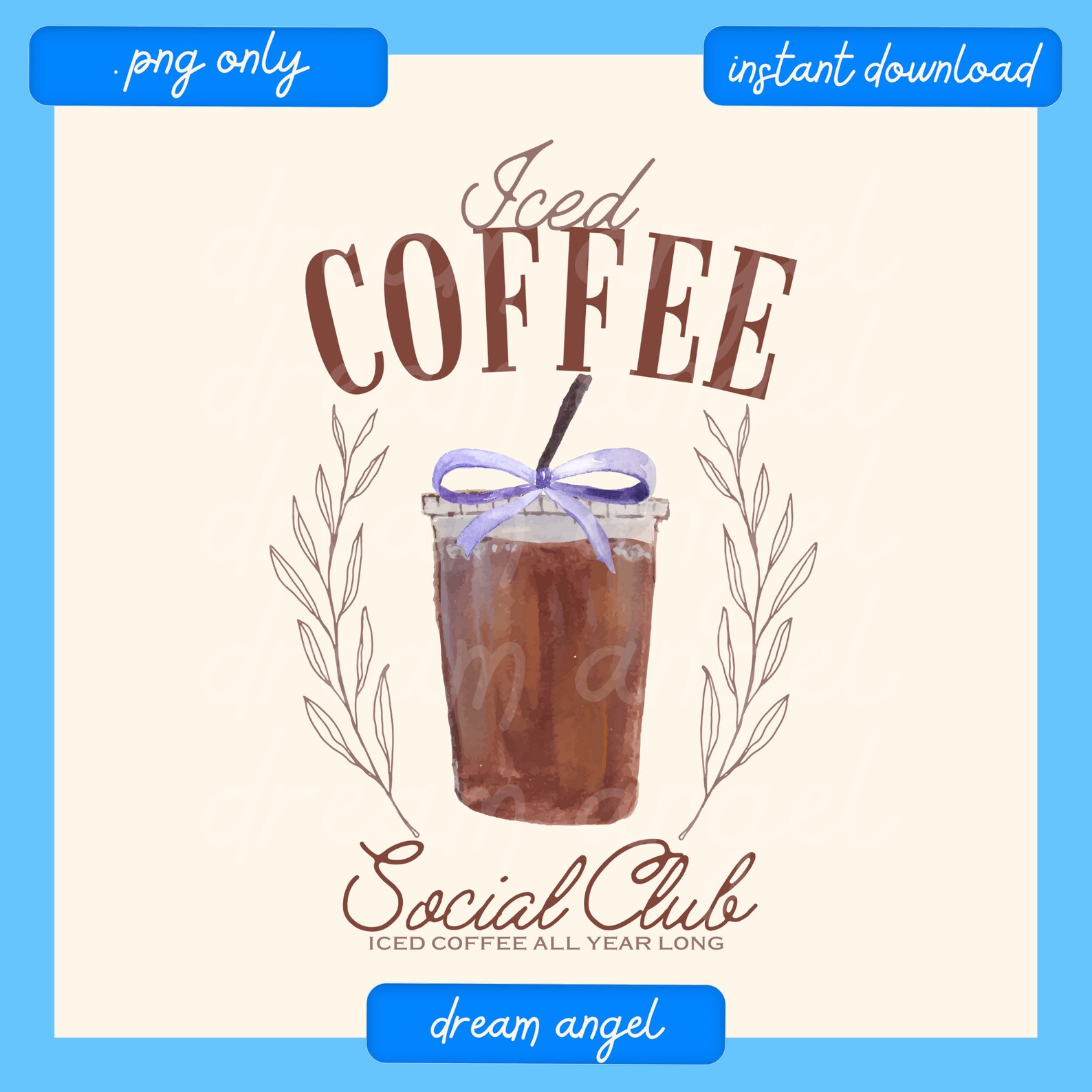 Iced Coffee Png Coffee Lover Coquette Tired Moms Club Social Babes Girl ...