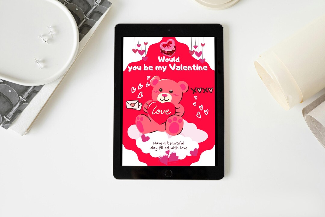 Editable (DIY) Valentine's Day Card, Printable, Instant Digital ...