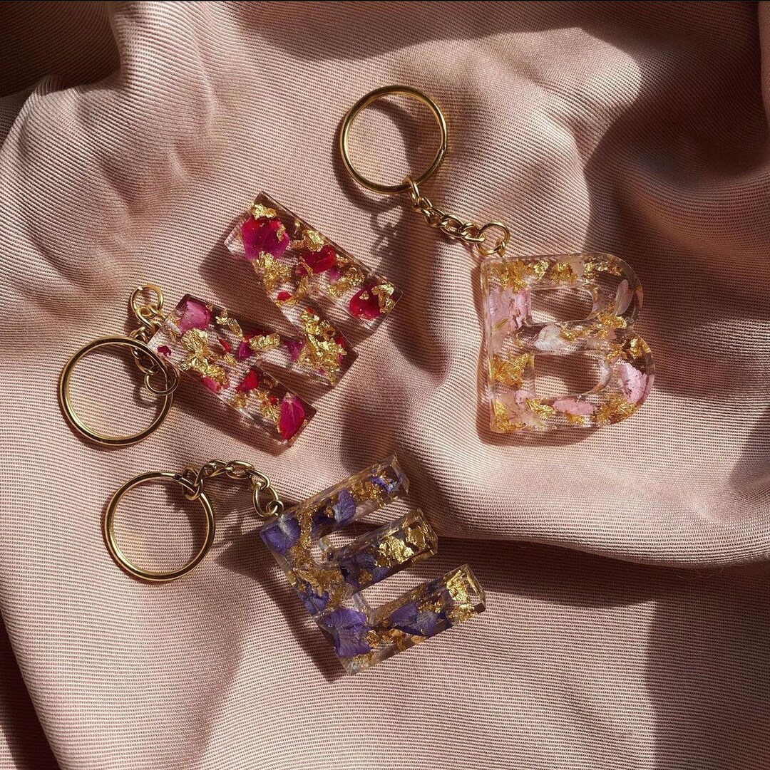 Initial Keychain | Stocking Stuffer | Custom | Letter Keychain - Etsy