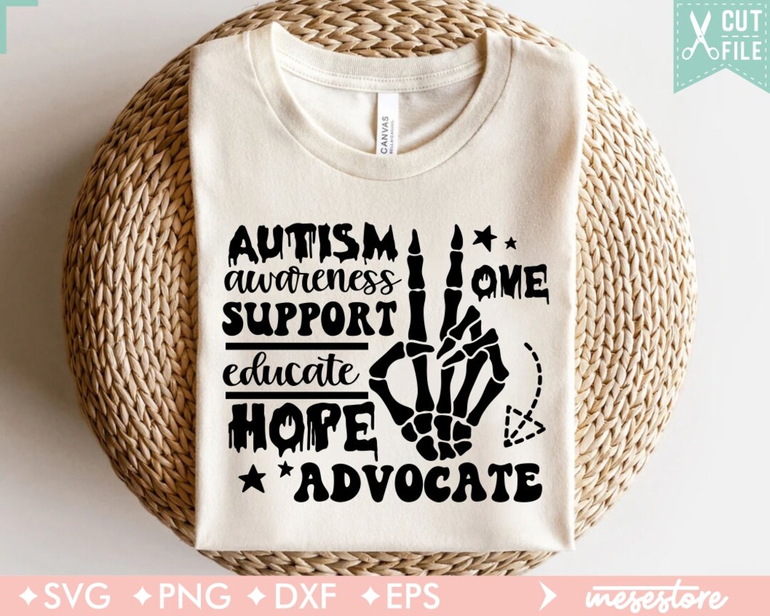 Autism Awareness Svg, Advocate Support Accept Be Kind Educate, Autism ...