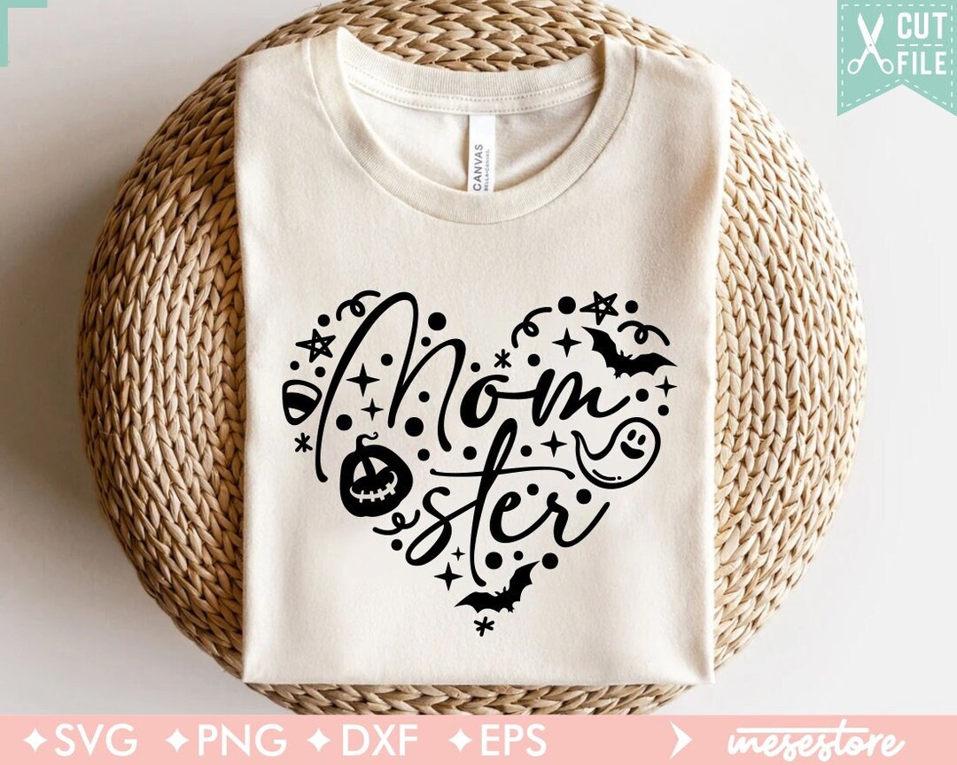 Momster SVG PNG, Halloween Mom Svg, Halloween Svg, Spooky Mama Svg ...
