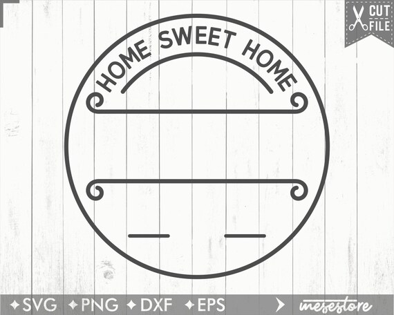 Zip Code Frame SVG Home Sweet Home Svg Round Home Cut File | Etsy