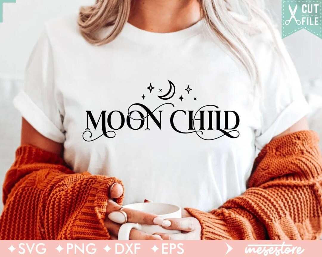 Stay Wild Moon Child SVG PNG, Moon Svg, Moon Child Svg, Moon Phase Svg ...