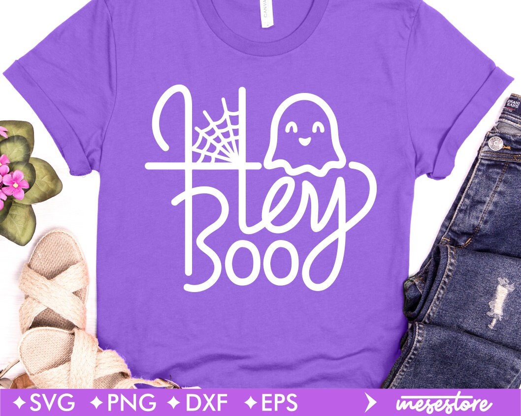 Hey Boo Svg Halloween Quotes Shirt Gift Svg Halloween Svg - Etsy