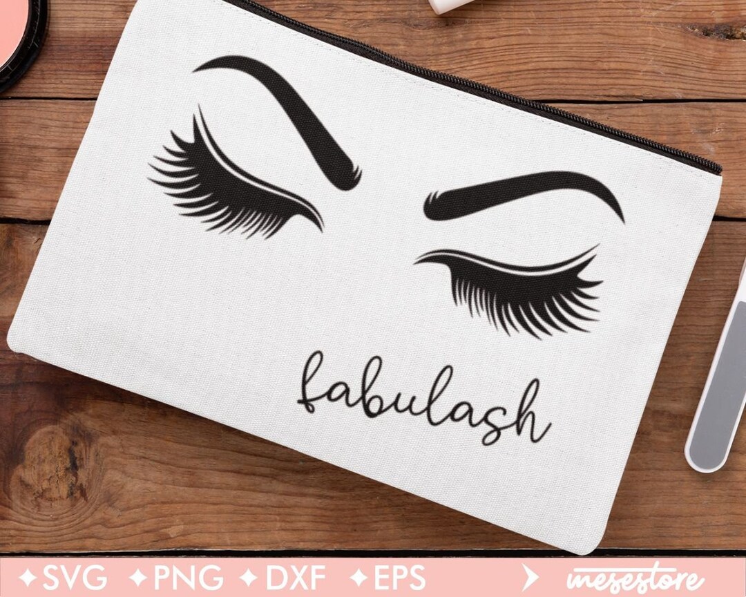 Fabulash Svg, Makeup Bag Svg, Makeup Svg, Svg Dxf Eps Png Files for ...