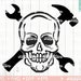Union Carpenter Skull With SVG File, Mechanic Skull SVG File, Svg Dxf ...