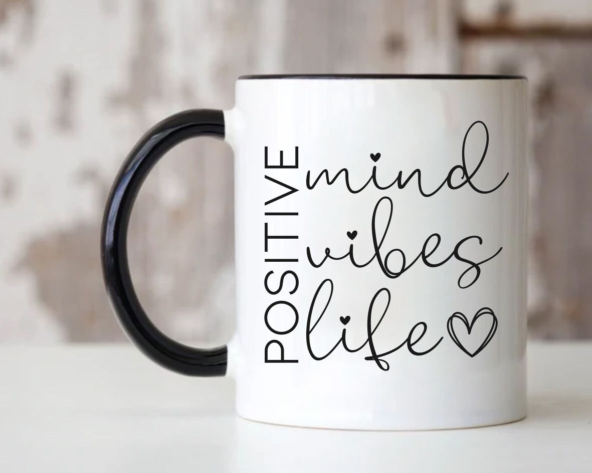 Positive Mind Positive Vibes Positive Life SVG Svg Dxf Eps | Etsy