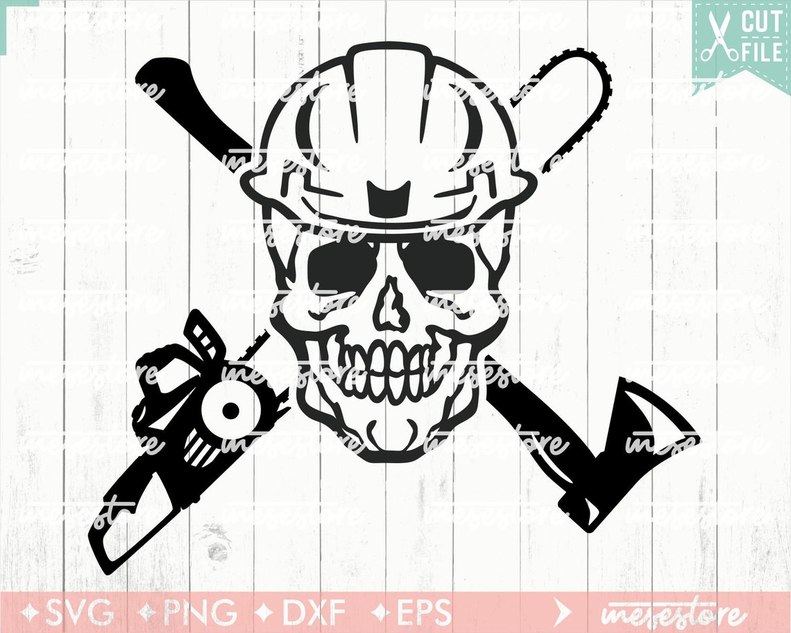 Logging Skull SVG File Logger Skull SVG File Svg Dxf Eps Png - Etsy
