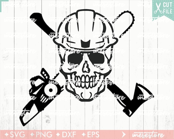 Logging Skull SVG File Logger Skull SVG File Svg Dxf Eps Png - Etsy
