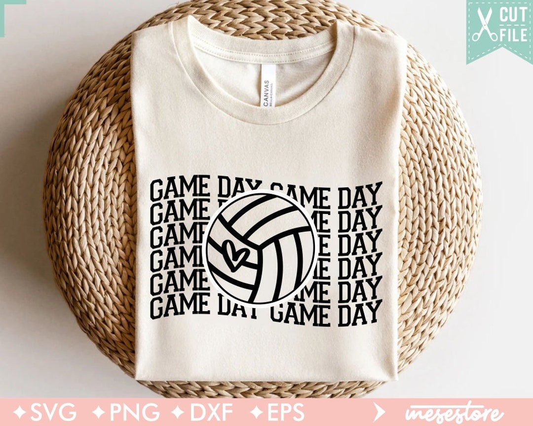 Volleyball Game Day SVG PNG PDF, Volleyball Mom Svg, Volleyball Svg ...