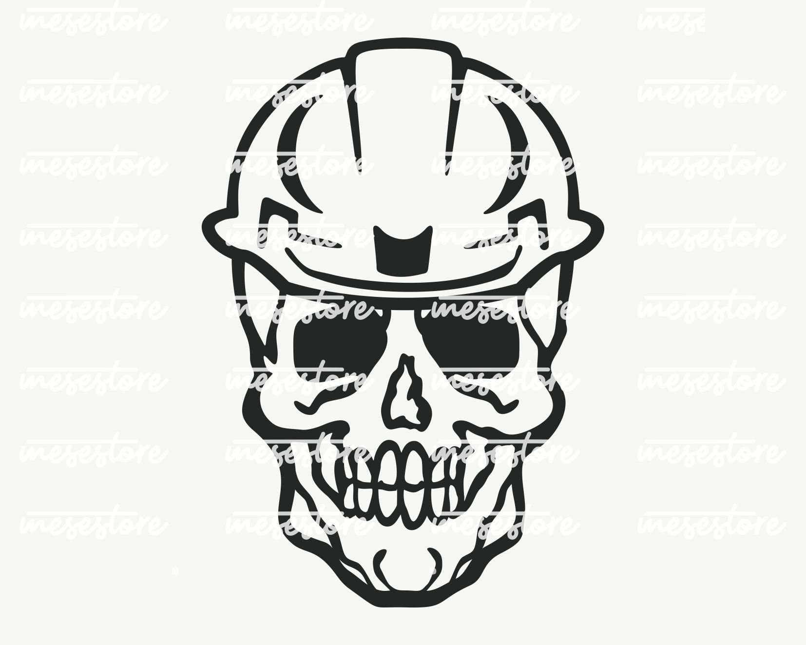 Skull With Hard Hat SVG File Svg Dxf Eps Png Files for - Etsy Hong Kong