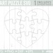 Heart Puzzle SVG Cut File, Puzzle Svg, Svg Dxf Eps Png Files for ...