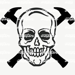 Carpenter Skull With SVG File, Carpenter Skull SVG, Svg Dxf Eps Png ...