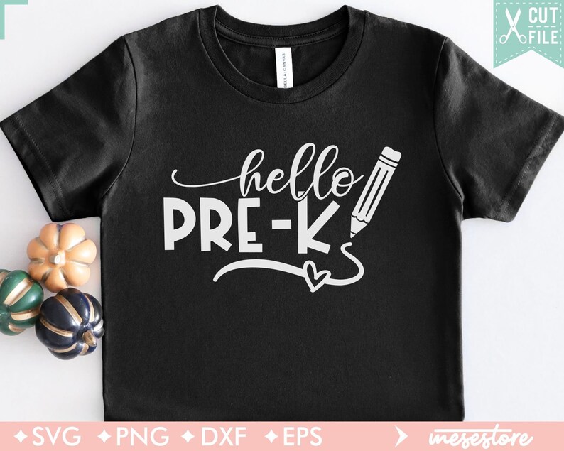 Pre-k Vibes SVG First Day of School Svg Hello Pre-k Svg - Etsy