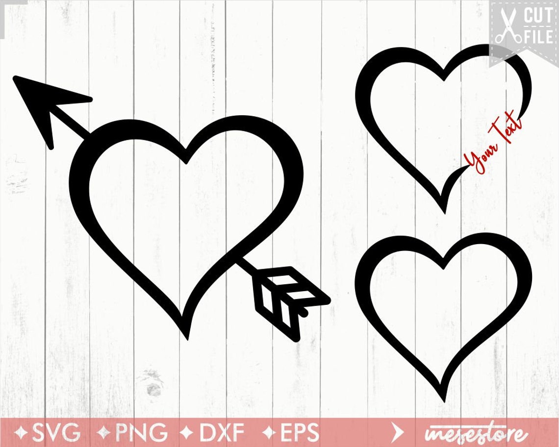 Heart Svg Bundle Heart Svg File Hand Drawn Heart Svg Svg | Etsy