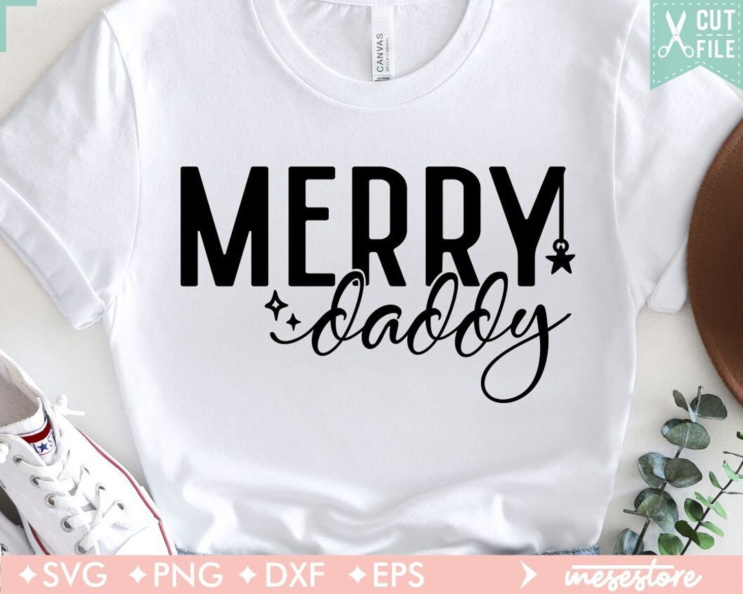 Merry Daddy Svg, Daddy Claus Svg, Funny Christmas Svg, Christmas Dad ...