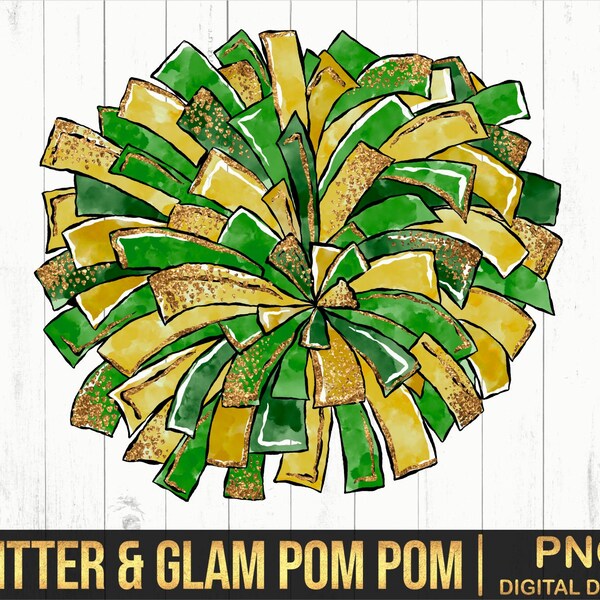 Green and Gold Cheerleading - Etsy