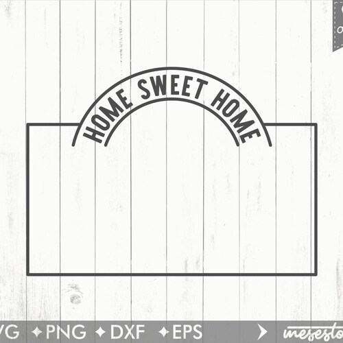 Zip Code Frame Svg Home Sweet Home Svg Farmhouse Decor Svg - Etsy